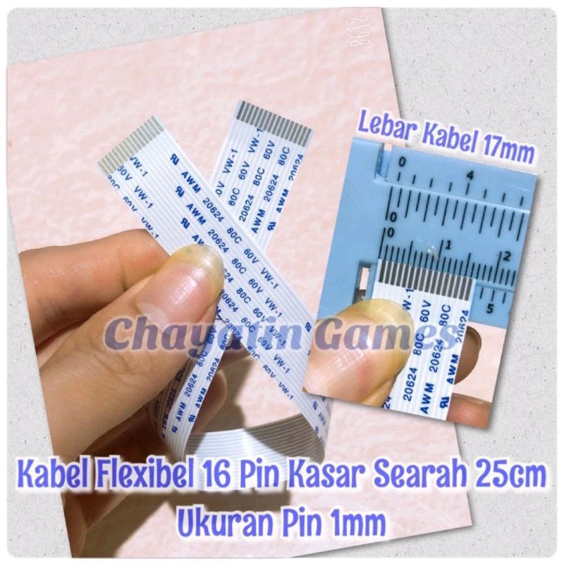 Jual Kabel Flexibel 16 Pin Kasar Searah Panjang 25cm - Ukuran Pin 1mm ...
