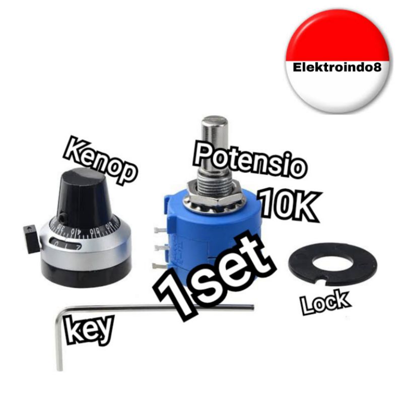 Jual potensio 10k multiturn 3590s 103l original mexico bourns | Shopee ...