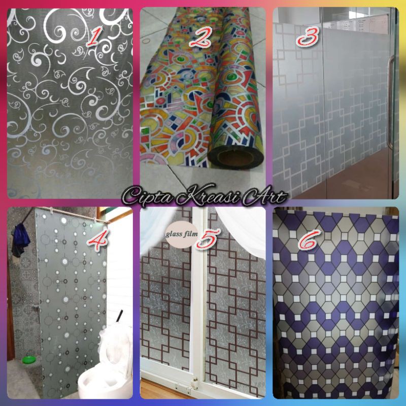 Jual Stiker kaca jendela/sticker kaca dekoratif/ pengganti gorden rumah ...