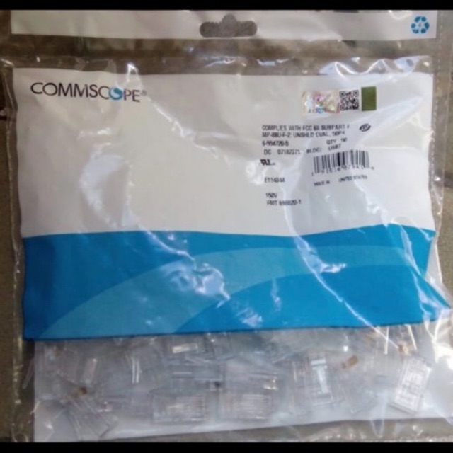 Jual AMP comscope connector Rj45 utp cat5 | Shopee Indonesia