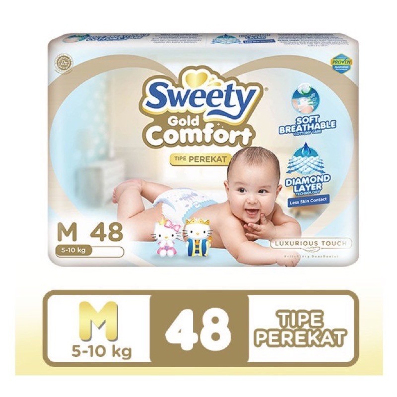Jual Sweety Gold Comfort M48 ( perekat ) | Shopee Indonesia