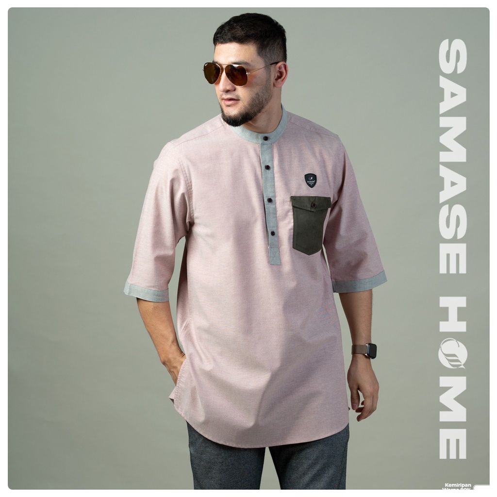 Jual SAMASE Casual Kurta 3/4 Pakaian muslim Baju koko Pria Dewasa ...
