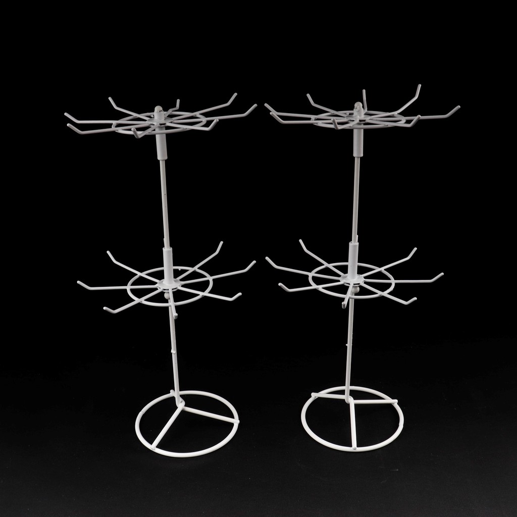 Jual Rak Display 2 Susun Kaki Bulat - Rak Putar Gantungan Perhiasan ...