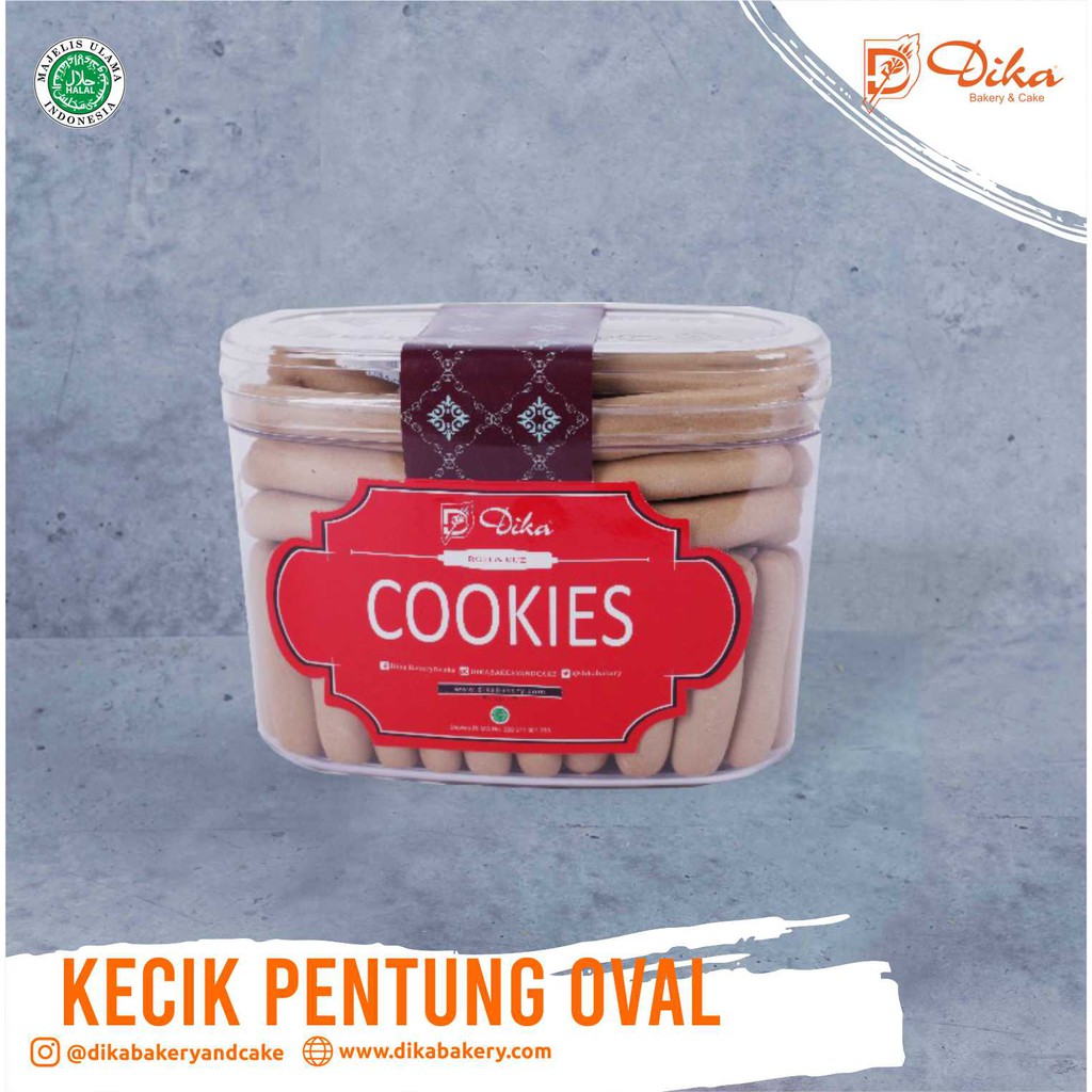 Jual Roti Kue Kering Kecik Pentung Toples Oval Dika Bakery | Shopee ...