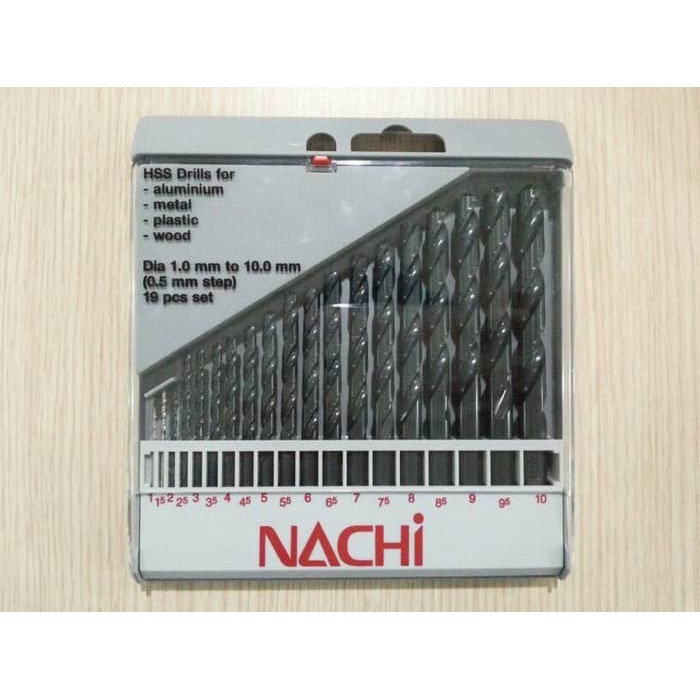 Jual Mata bor NACHI set 1-10mm ( 19 Pcs) | Shopee Indonesia