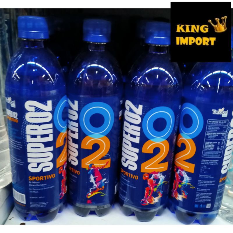 Jual Super O2 Sportivo 600ml Minuman Air Oksigen 1karton 24pcs | Shopee ...