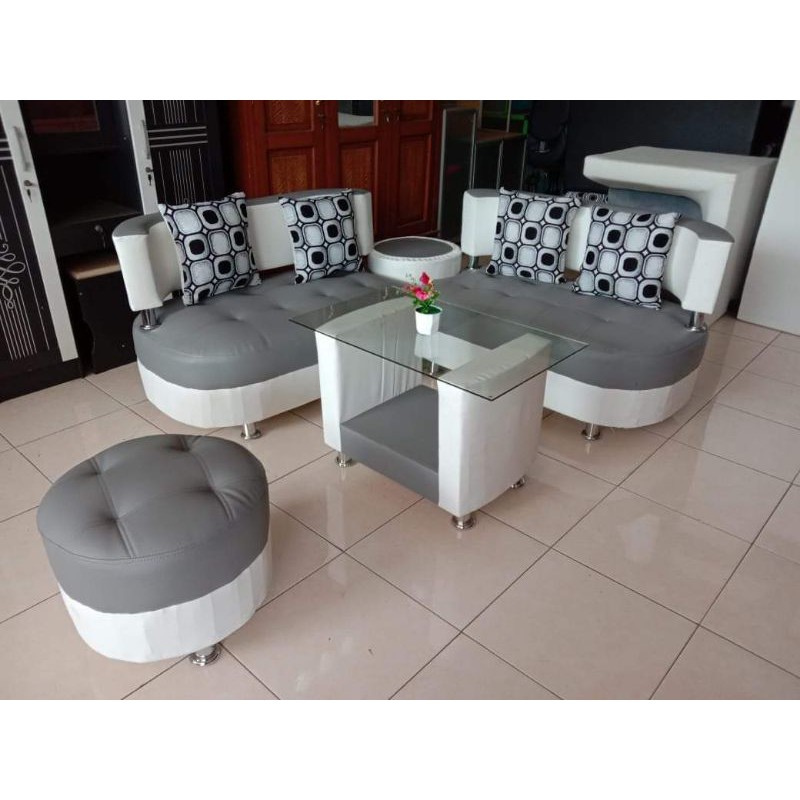 Jual sofa yasmine bulat grey | Shopee Indonesia