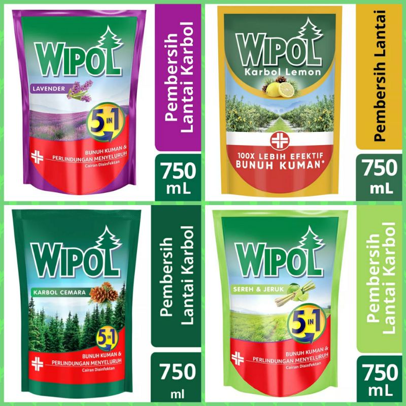 Jual WIPOL Karbol Refill 750ml | Shopee Indonesia