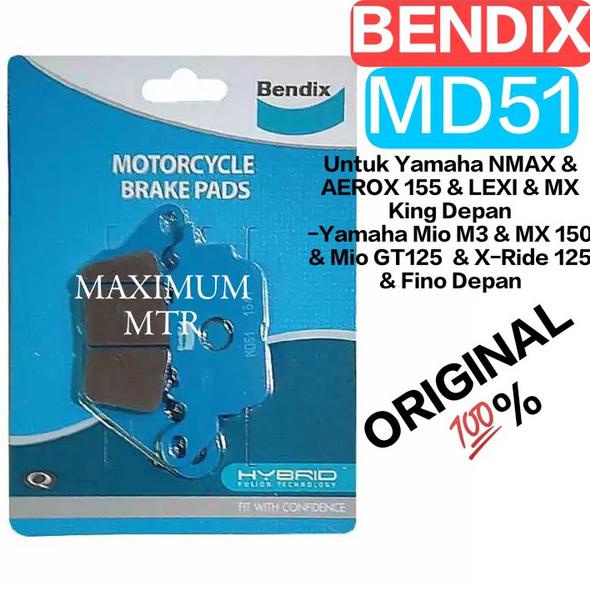 Jual Bendix Md 51 Ori- Depan Yamaha Nmax- Mx King- Mio M3- Mio Soul Gt ...