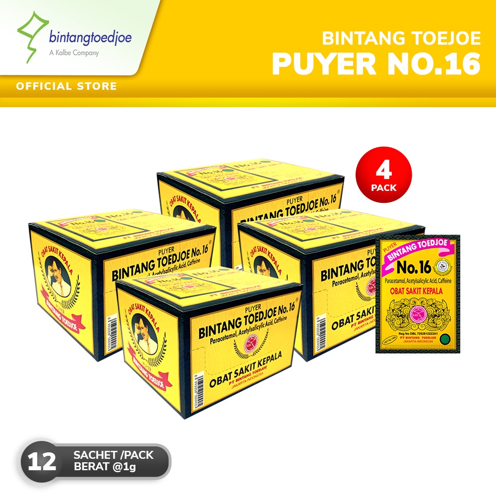 Jual Bintang Toedjoe Puyer No.16 (48 Sachet) | Shopee Indonesia