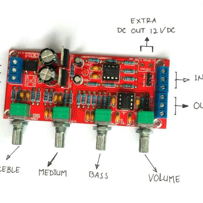 Jual NE5532 HIFI TONE CONTROL STEREO NE 5532 HIFI PREAMP STEREO ...