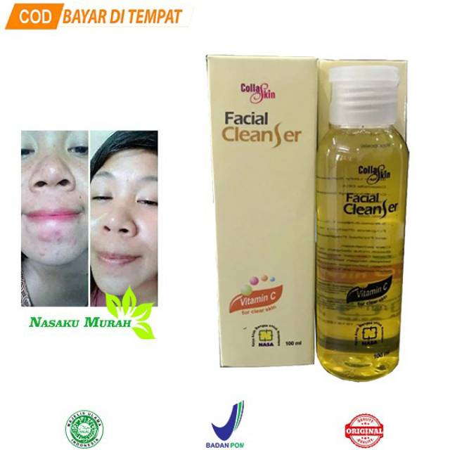 Jual collaskin faical Cleanser Nasa 100ML-COFC (MENGANGKAT SEL KULIT ...
