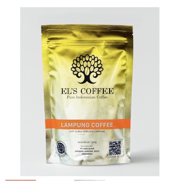 Jual KOPI LAMPUNG EL'S COFFEE 200GRAM KOPI ROBUSTA KOPI ELS OLEH OLEH ...