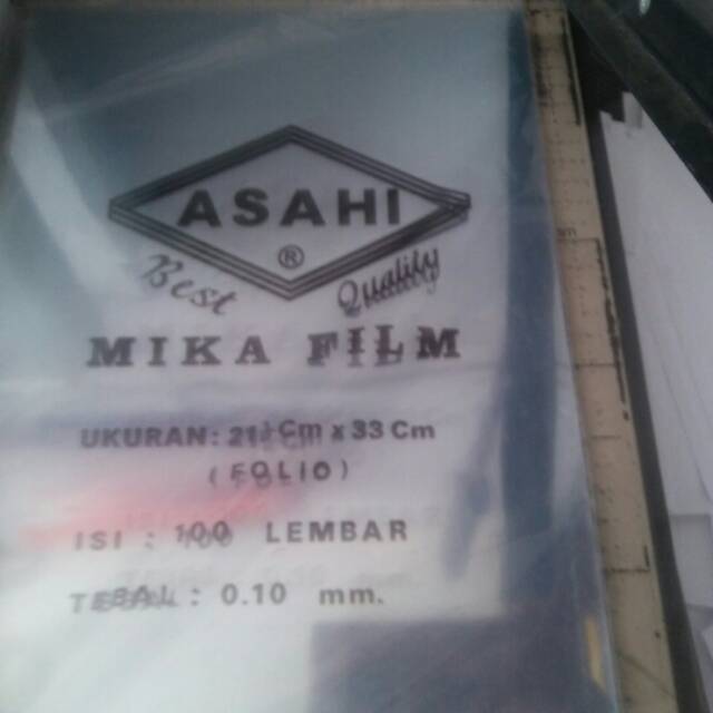 Jual PLASTIK MIKA JILID BERKUALIATAS MEREK ASAHI UKURAN FOLIO DAN A4 ...