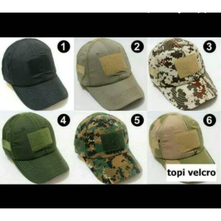 Jual Topi Tactical Velcro topi army | Shopee Indonesia