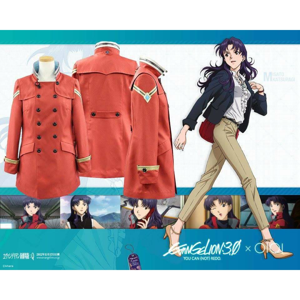 Jual [SALE] HP41401 Misato Katsuragi Coat - Evangelion nerv hoodie ...