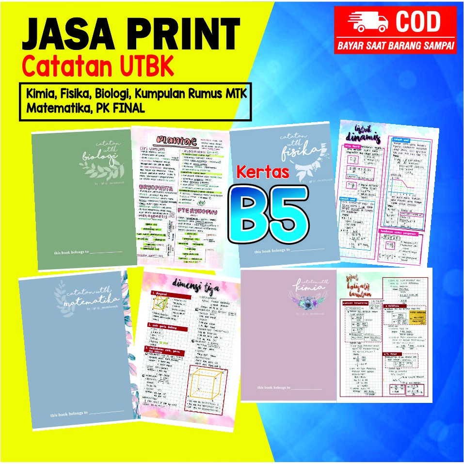 Jual JASA PRINT WARNA CATATAN UTBK | Shopee Indonesia