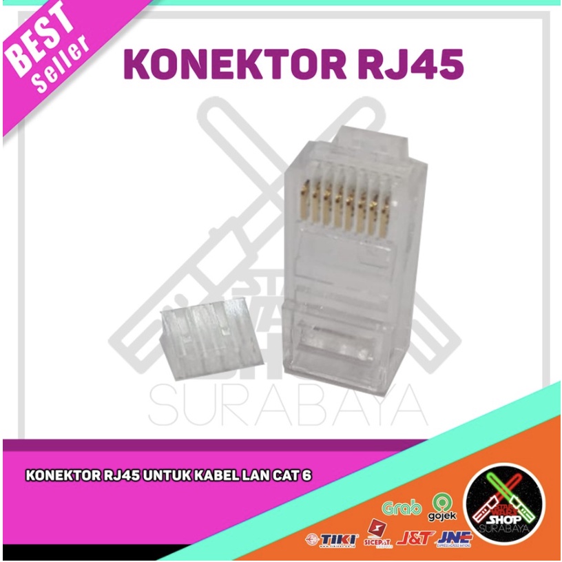 Jual Konektor RJ 45 RJ45 D-Link Untuk Kabel LAN Cat 6 | Shopee Indonesia