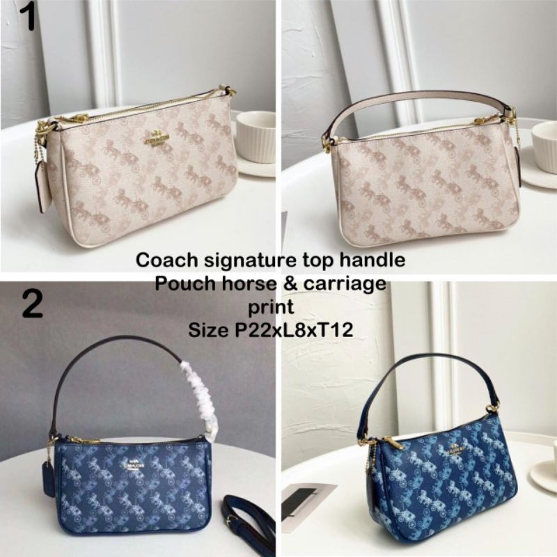 Jual Coach signature tas jinjing top handle cewek wanita bag | Shopee ...
