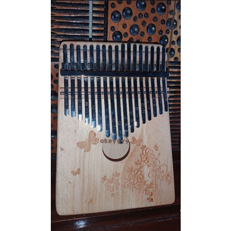Jual Alat Musik Kalimba 17 Keys Butterfly—Flower | Shopee Indonesia