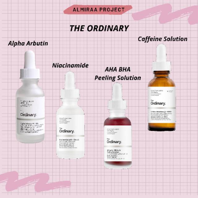 Jual THE ORDINARY Niacinamide Zinc/ Alpha Arbutin/ Caffeine/ AHA BHA ...