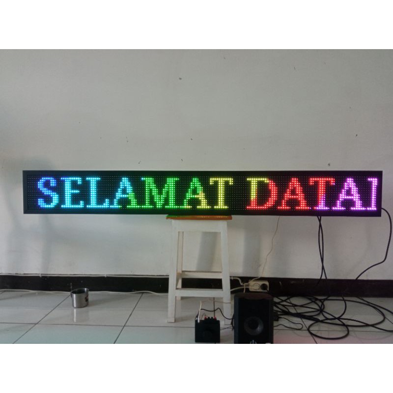 Jual Running Text RGB Full Outdoor Uk 132x20cm | Shopee Indonesia