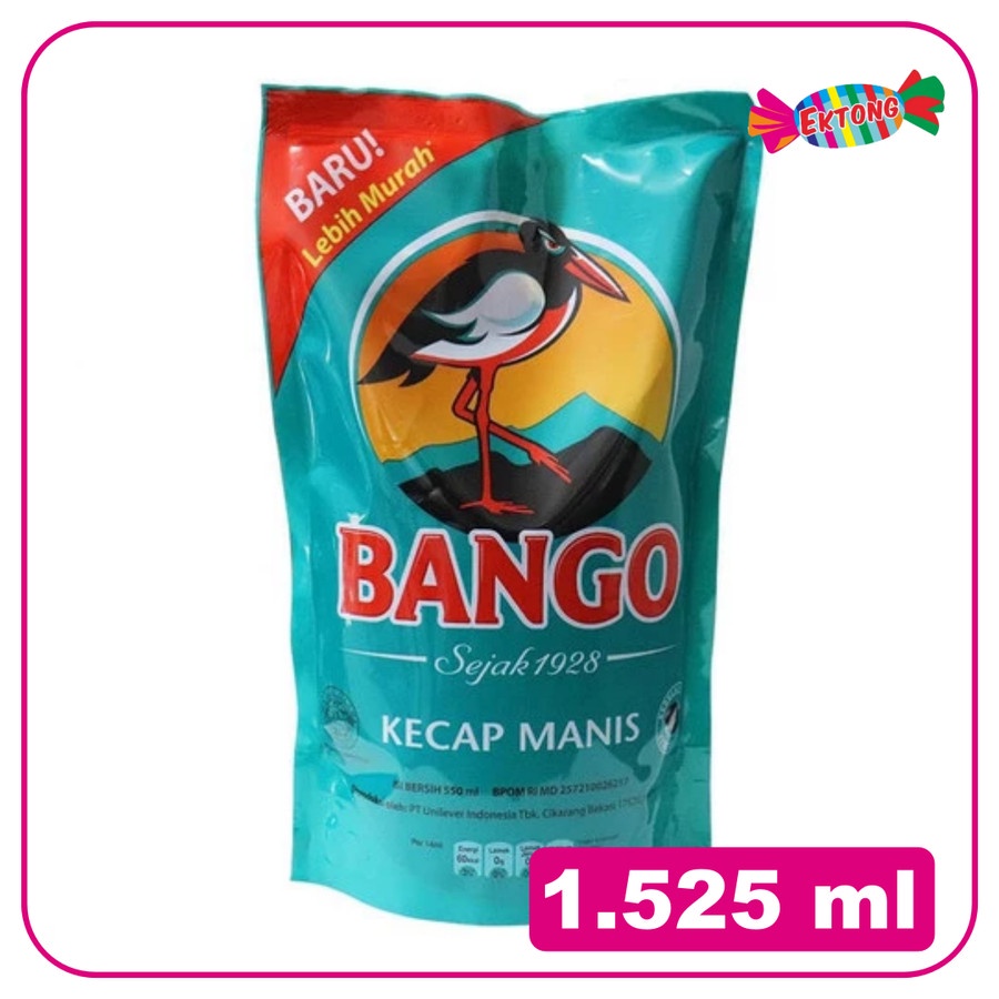 Jual BANGO KECAP MANIS REFIL - UNILEVER 1,525 ML | Shopee Indonesia