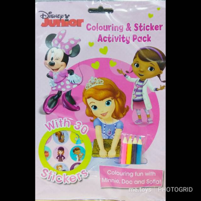 Jual Disney Junior - Colour & Sticker Activity Pack - Activity Book ...