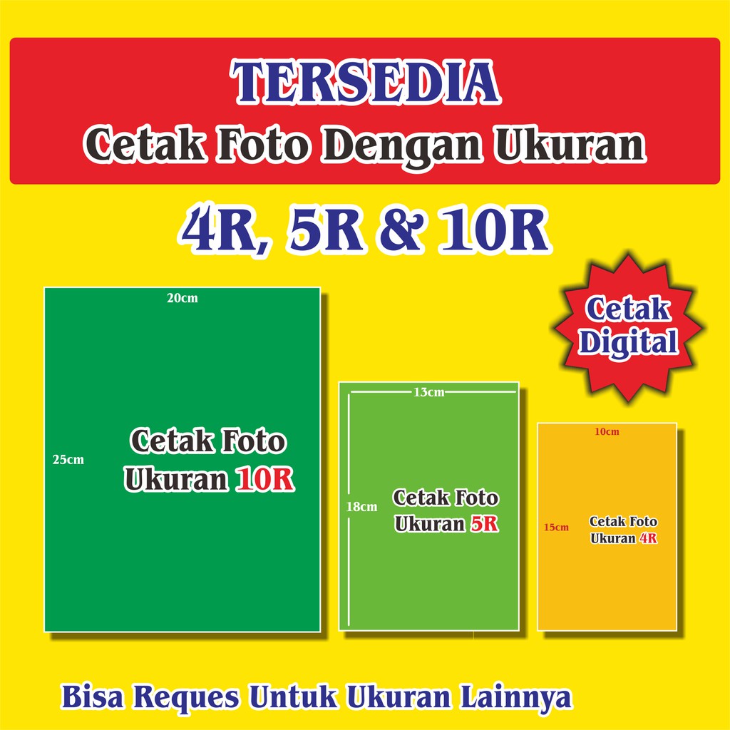 Jual Cetak Foto 4R, 5R, 10R | Shopee Indonesia