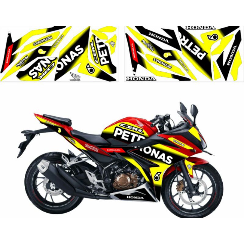 Jual Sticker Striping CBR Semi full Variasi Petronas Kuning | Shopee ...