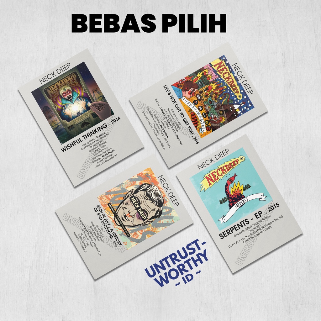 Jual Poster Neck Deep Album dan EP Ukuran A5 (4-7pcs) | Shopee Indonesia