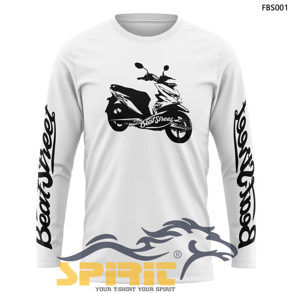 Jual kaos motor honda beat raider lengan panjang pria premium distro ...