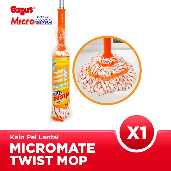 Jual MyHomey Bagus Micromate Twist Mop Set Pel Alat Pel Lantai 305 ...