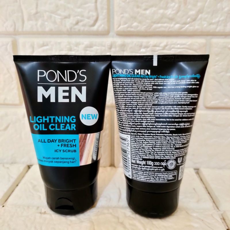 Jual Ponds MEN lightning oil clear 100ml (NEW) | Shopee Indonesia