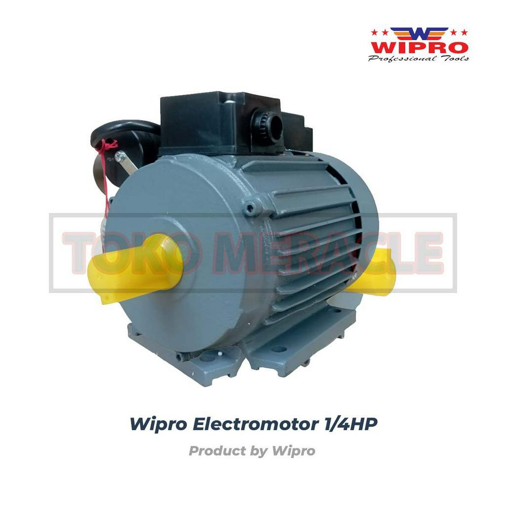 Jual [1/4HP] Wipro Electromotor 1/4HP 4P - Dinamo 0.25HP 0,25HP 4P 2P ...