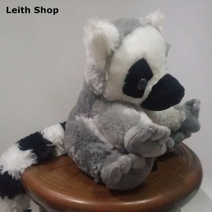 Jual Boneka Racoon Rakun Doll Hewan Satwa Unik Lucu Cute Abu Racon ...