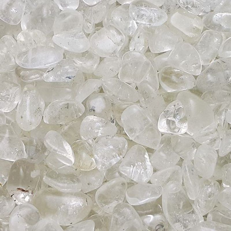 Jual Clear Quartz chips tumbled kuarsa bening putih batu akik chakra ...