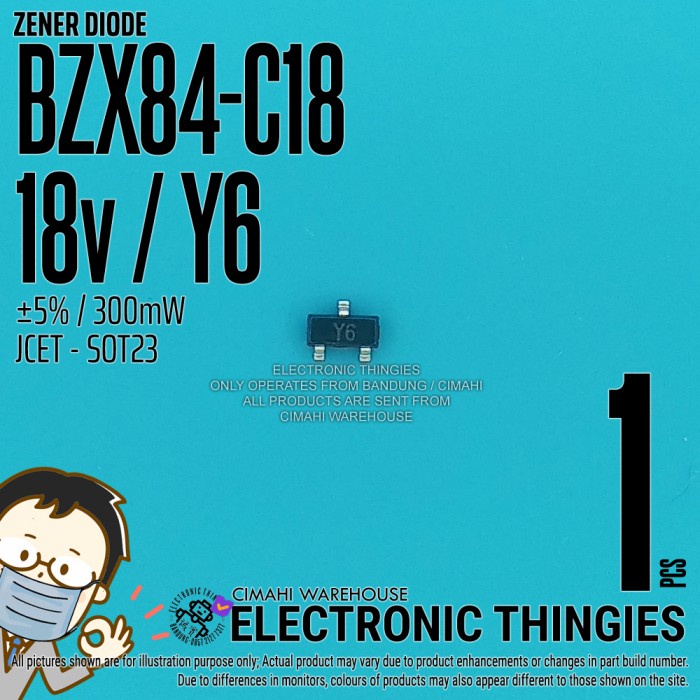 Jual BZX84-C18 SOT23 JCET ZENER Y6 18V 5% DIODE DIODA SMD | Shopee Indonesia
