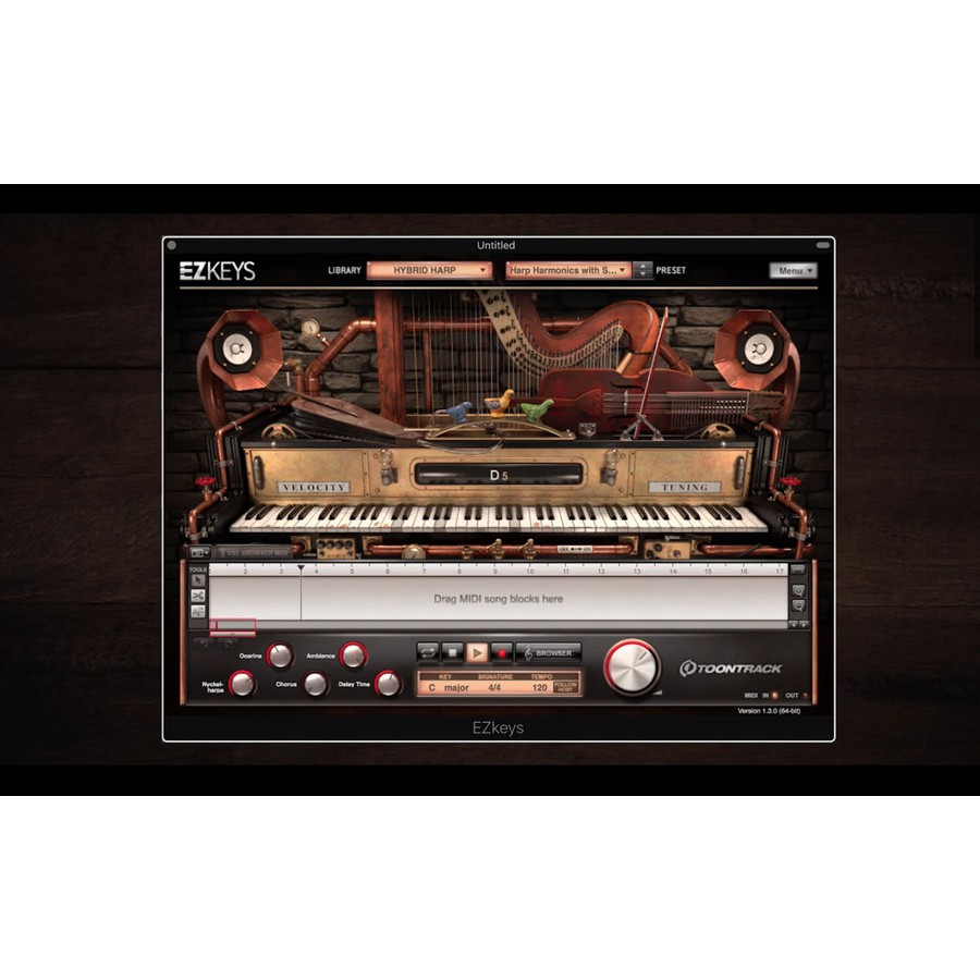 Jual Plug-in Toontrack EZkeys Hybrid Harp (vsti virtual instrumen piano ...