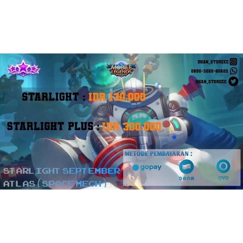 Jual Starlight Bulan September Atlas "Space Mech" | Shopee Indonesia