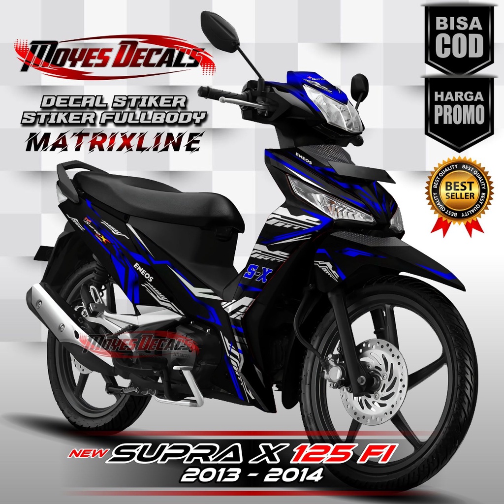 Jual Decal Stiker Supra X 125 Fi Stiker Fullbody Motor Supra Motif ...
