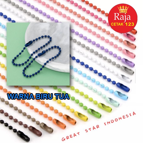 Jual Rantai Biji Lada W arna Keychain DIY Gantungan Kunci Ballchain ...