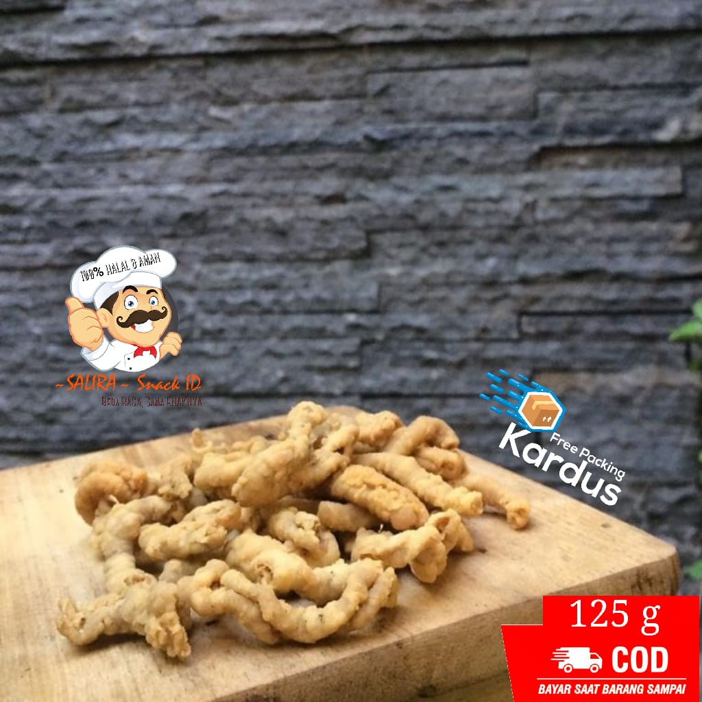 Jual KERIPIK USUS ORIGINAL 125g / KRIPIK USUS CRISPY BALADO - Salira ...