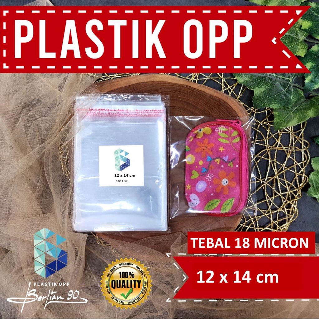 Jual Plastik OPP 12 X 14 CM 18 MIC 100LBR Lem Atau Seal / Plastik bening lem kemasan kue roti ...