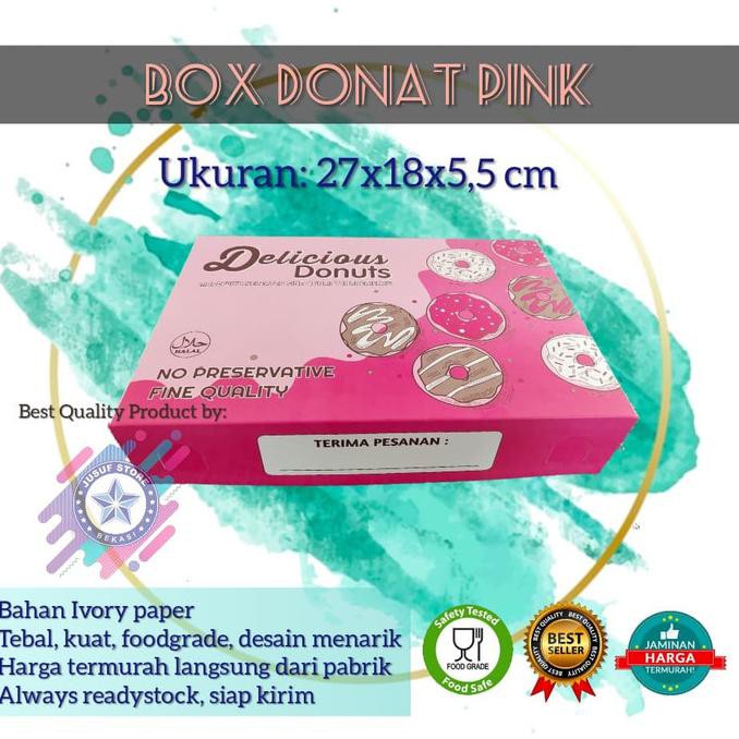 Jual Box Dus Donat Ukuran Setengah Lusin - Kuning | Shopee Indonesia