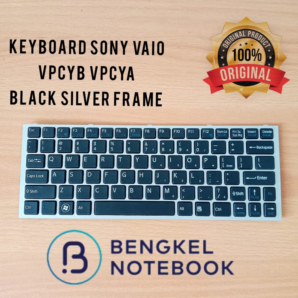 Jual Keyboard Sony Vaio VPCYB VPCYA Black Silver Frame | Shopee Indonesia