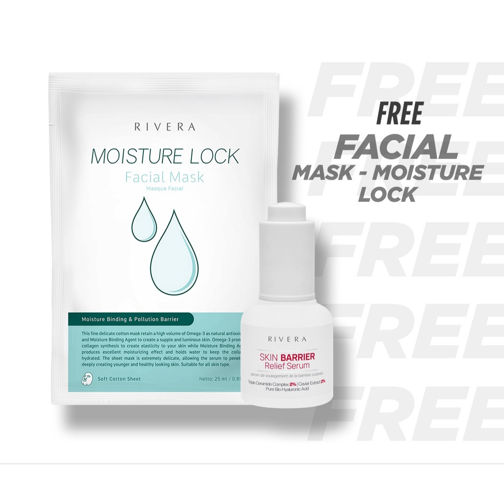 Jual Rivera Skin Barrier Advanced Serum 25ml (free 1 pcs sheet mask ...