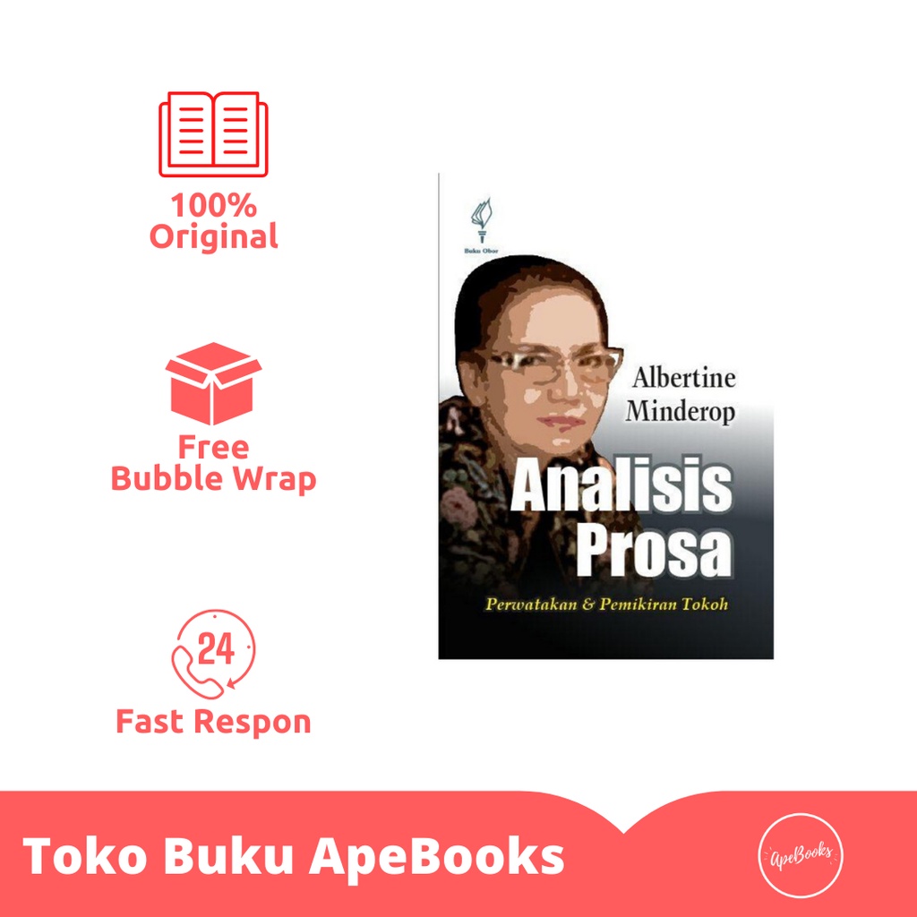 Jual Albertine Minderop - Buku Analisis Prosa: Perwatakan dan Pemikiran Tokoh (ORI/Asli ...