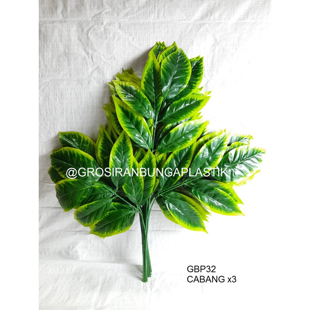 Jual Daun Artificial/Daun Hias/Daun Plastik/Daun Dekorasi/Daun Mangga ...