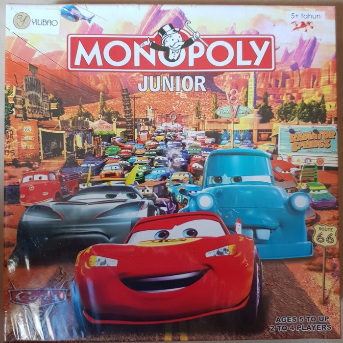 Jual MONOPOLY Junior Edition ~ Cars 2 ~ Funny board games for kids ...